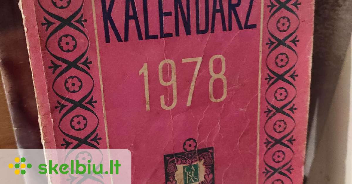 Katalikų kalendorius 1978m Lenku kalba - Skelbiu.lt
