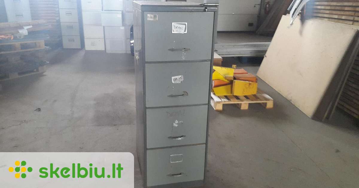 Daiktų metalinė spintelė su keturiais stalčiais - Skelbiu.lt