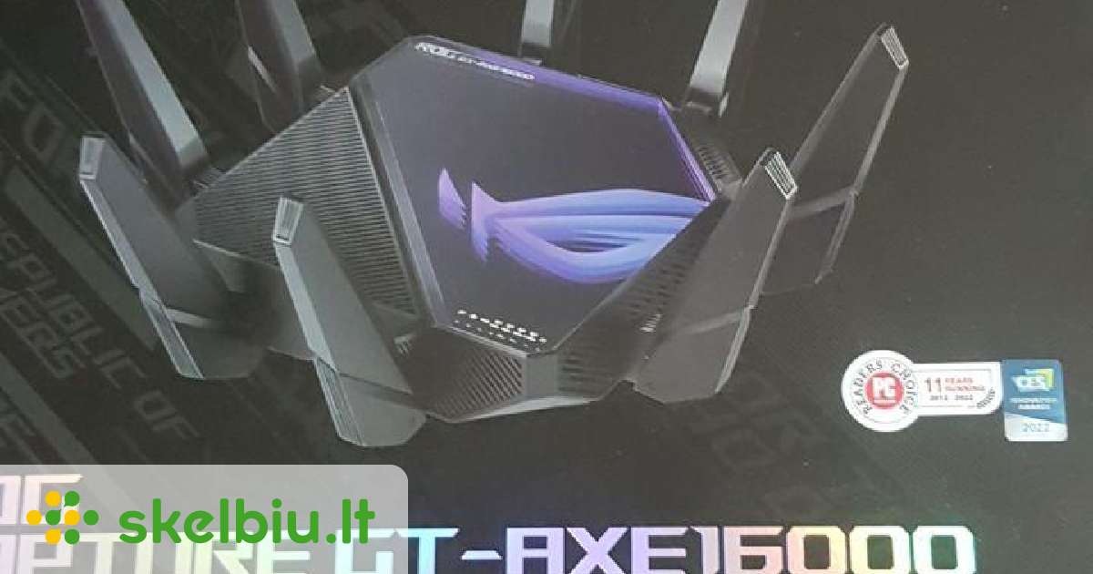 Maršrutizatorius Asus rog gt-axe16000 - Skelbiu.lt