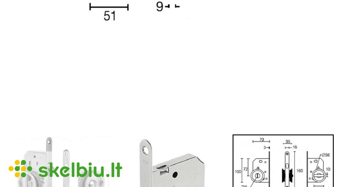 Durų spyna 3910 Wc - Skelbiu.lt