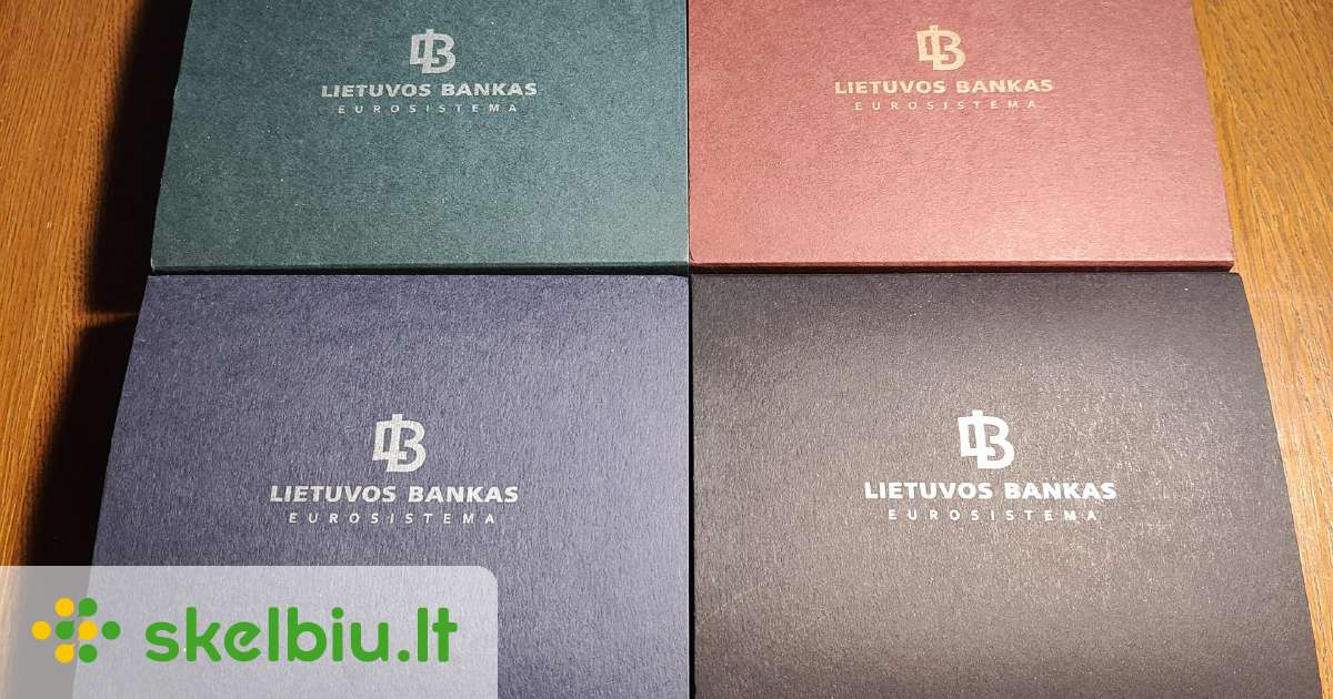 Lietuvos banko 2018 euro monetos su auksine - Skelbiu.lt