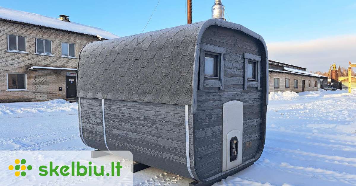 Mobili kvadratinė pirtelė 2,4mx3m Lauko pirtys - Skelbiu.lt