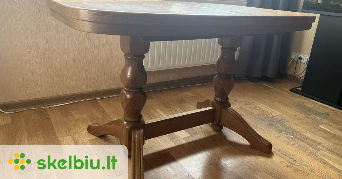 Ažuolinis stalas - Skelbiu.lt