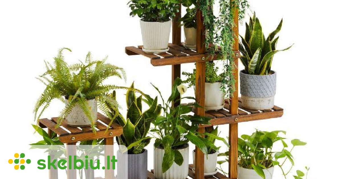 Naujos medinės lentynėlės gėlėms - Skelbiu.lt