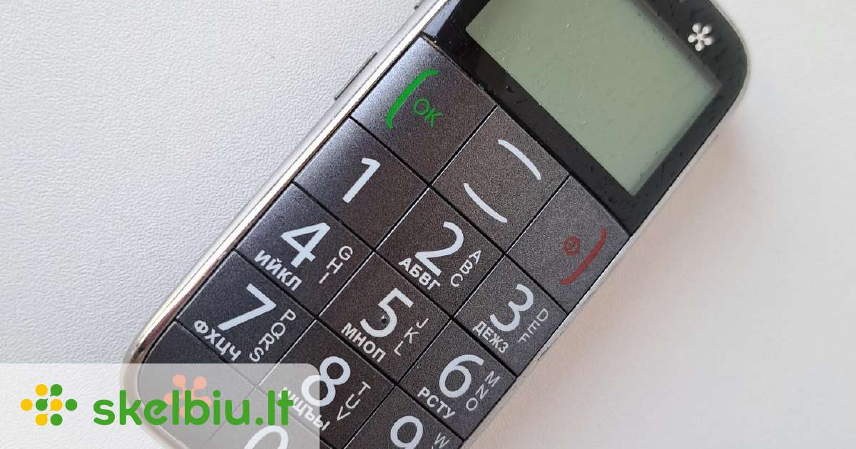 Telefonas su dideliais mygtukais - Skelbiu.lt