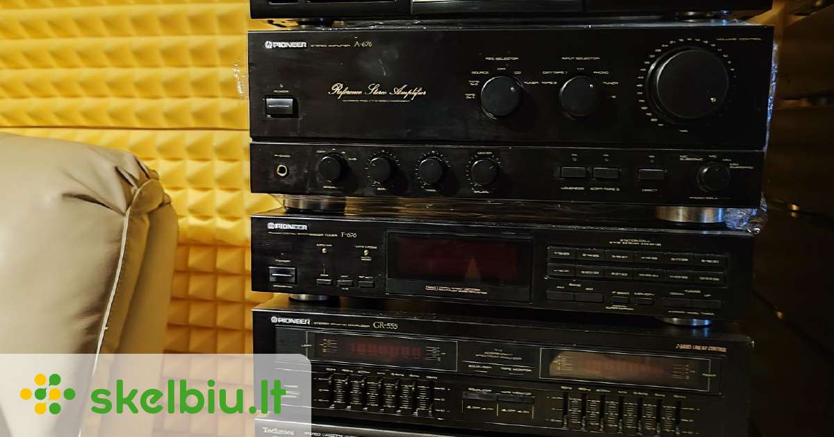 Pioneer 676 + Mc, CD, Tuneris ir Eq - Skelbiu.lt