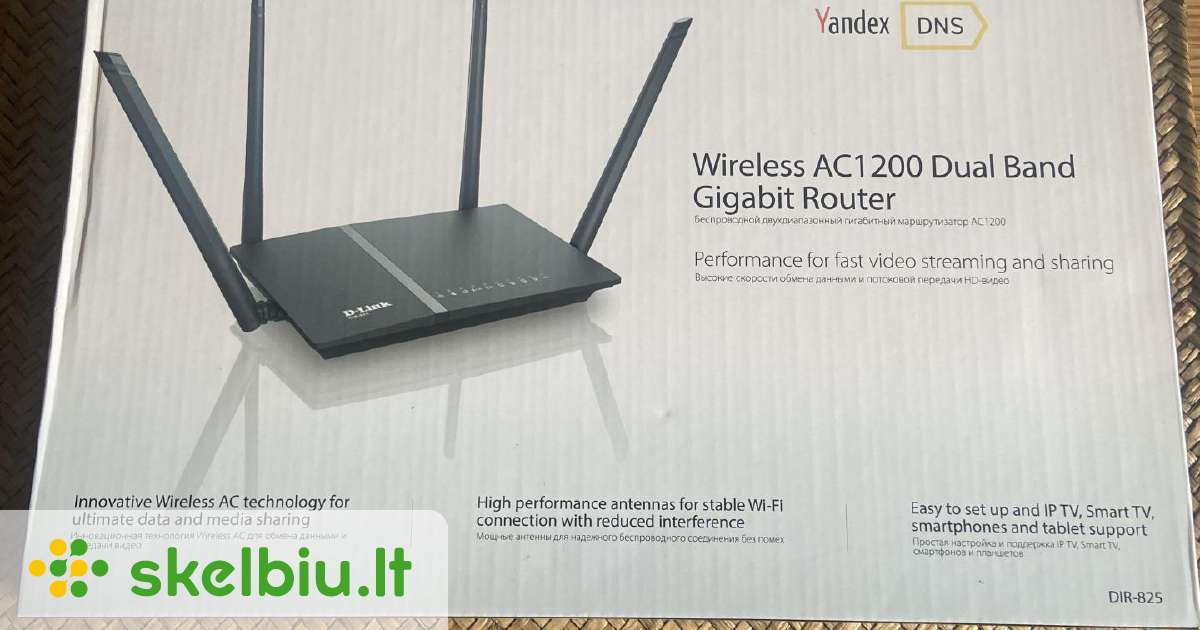 D-link Dir-825 Ac1200 WiFi routeris - Skelbiu.lt