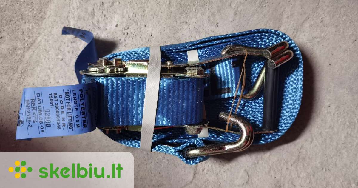 Tvirtinimo diržai krovinių tvirtinimui 4 tonu - Skelbiu.lt