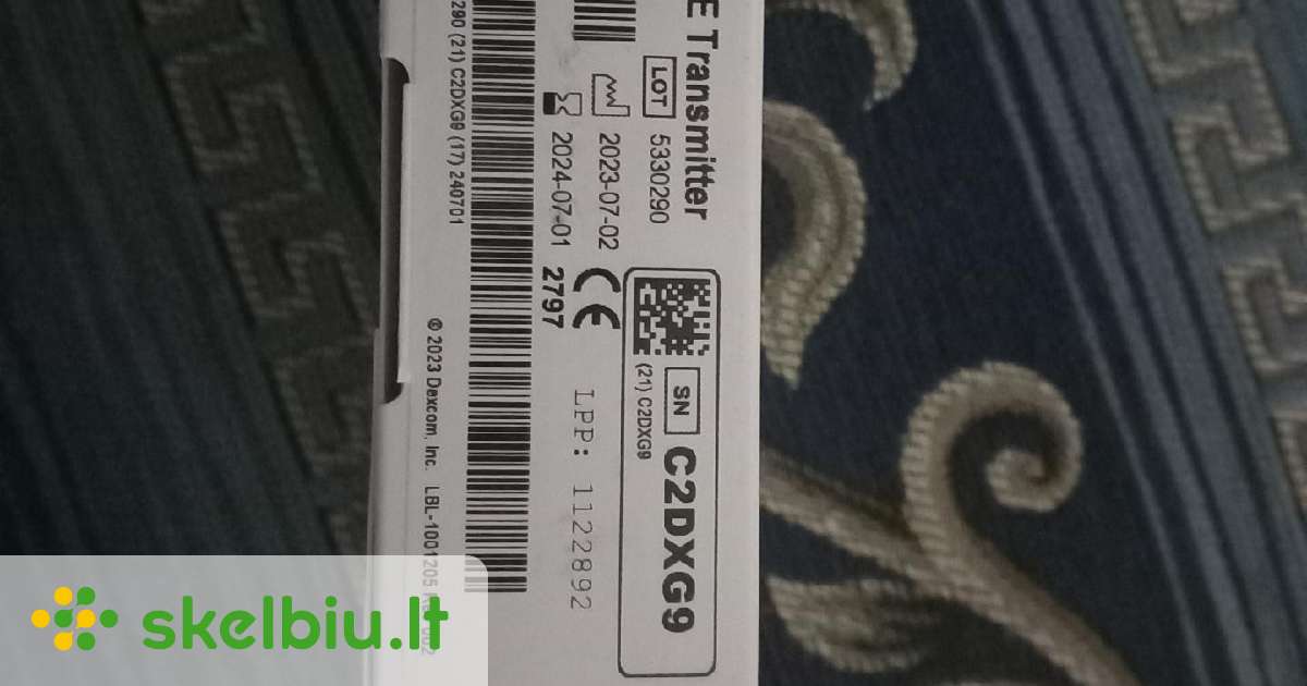 DeXCom one siųstuvas su jutikliais - Skelbiu.lt