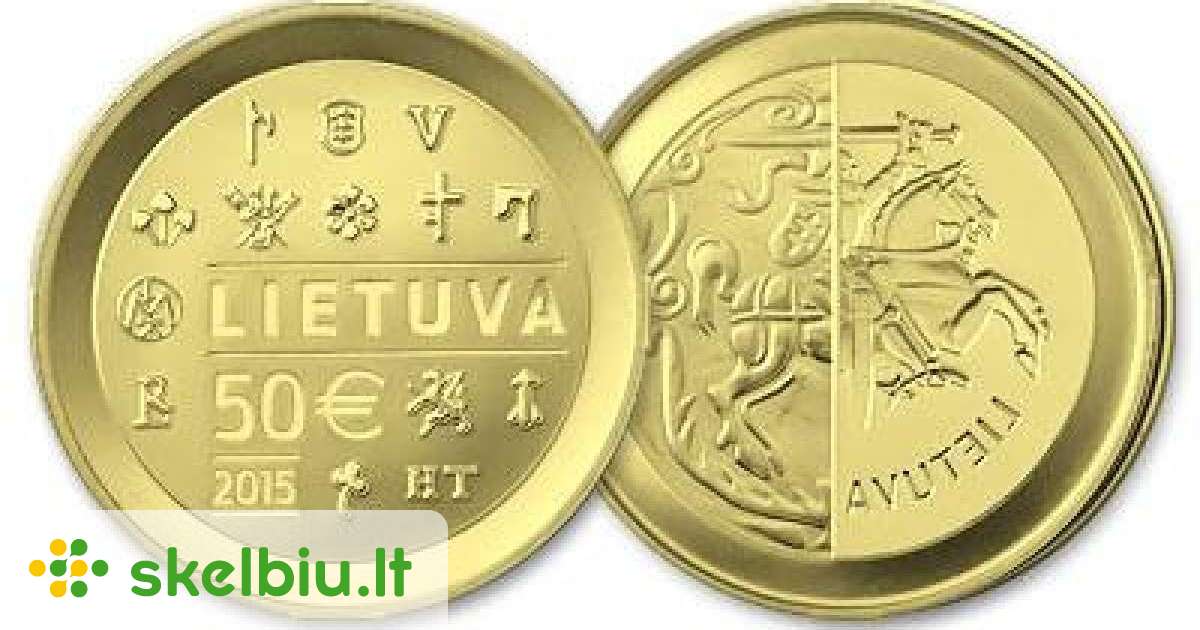 50€ moneta, skirta monetų kalybai LDK - Skelbiu.lt