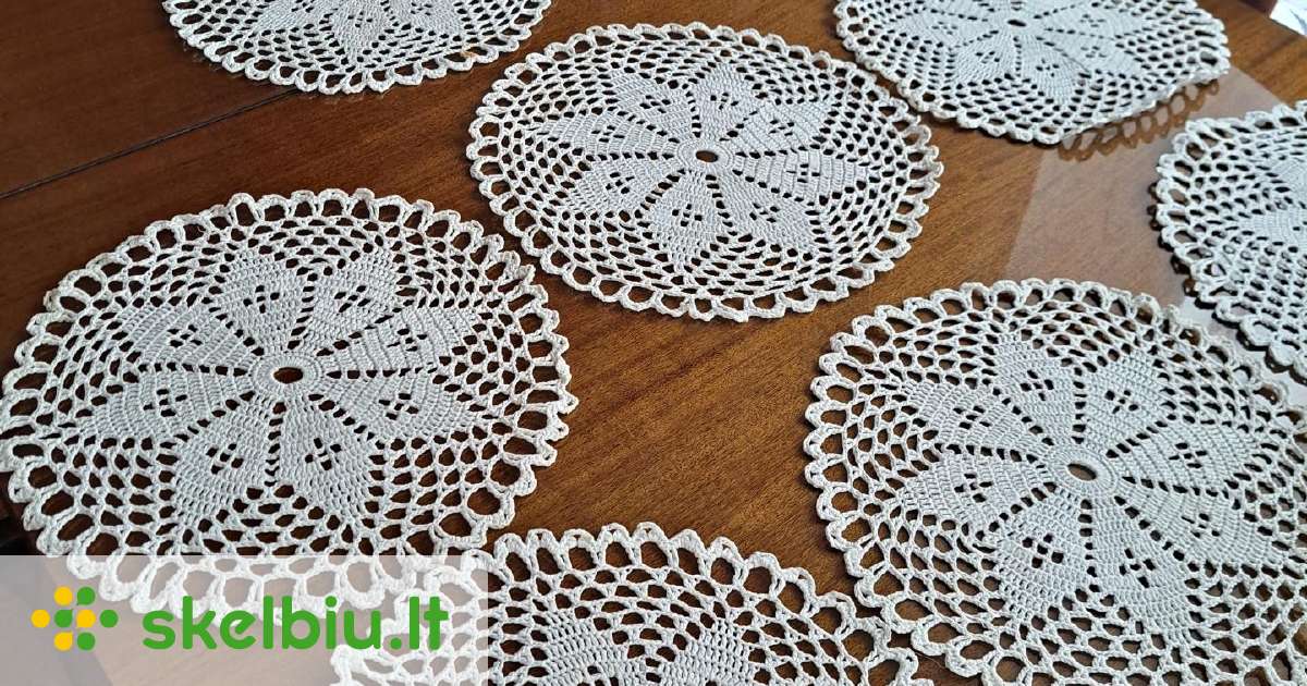 Nertos vašeliu senoviškos stalo servetėlės - Skelbiu.lt