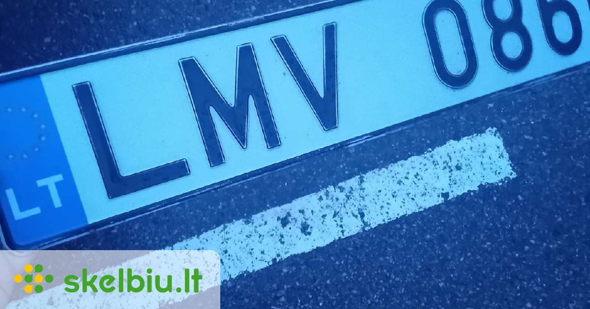 Rastas automobilio numeris - Skelbiu.lt