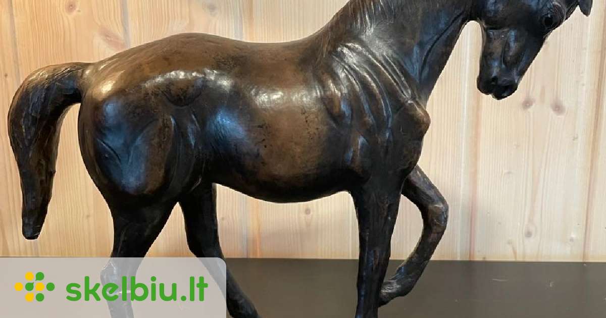 Antikvarine arklio skulptūra iš odos - Skelbiu.lt