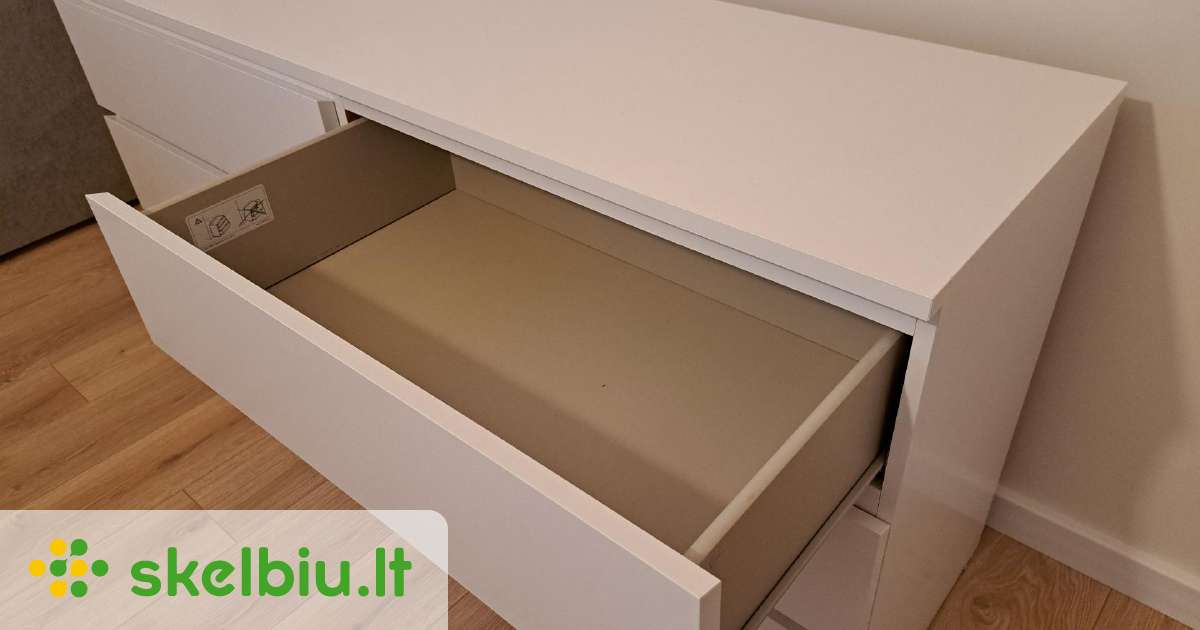 Parduodamos mažai naudotos Ikea Malm komodos - Skelbiu.lt