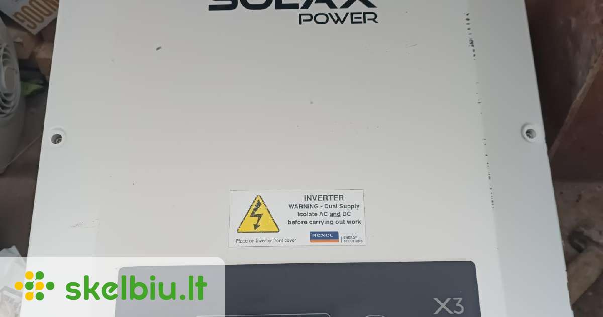 Solax power X3 hibridinis keitiklis inverteris 17k - Skelbiu.lt