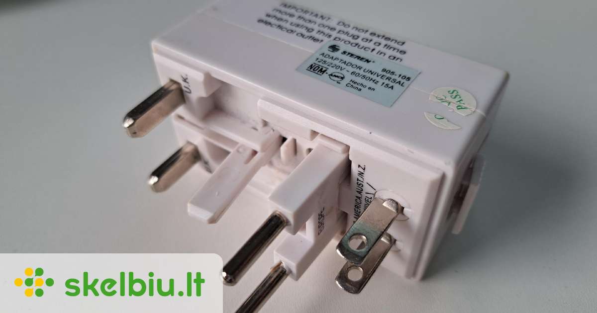 Universalus kištukas, adaptetis - Skelbiu.lt