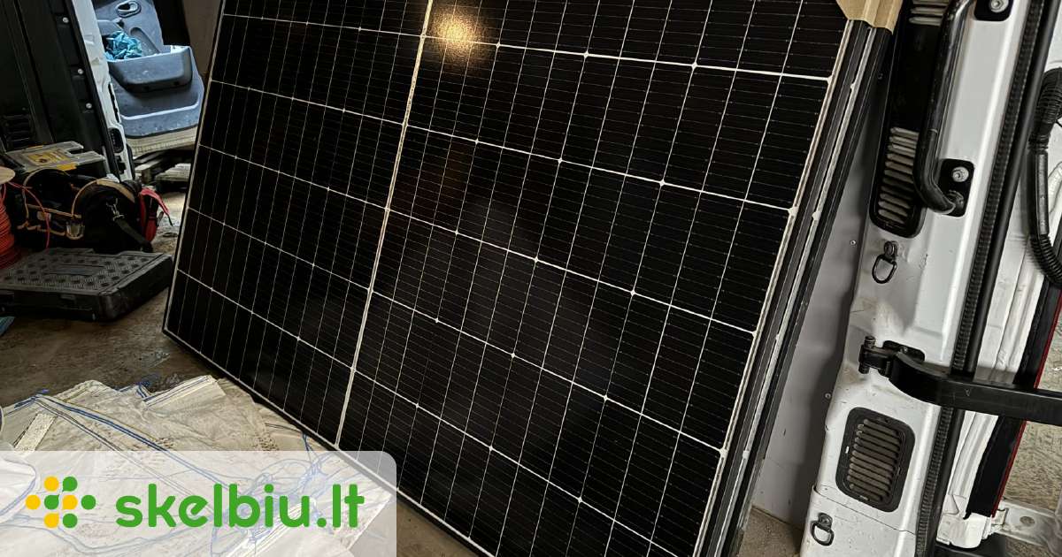 Likučiai. 3vnt. Saules moduliai, 2vnt. inverteriai - Skelbiu.lt