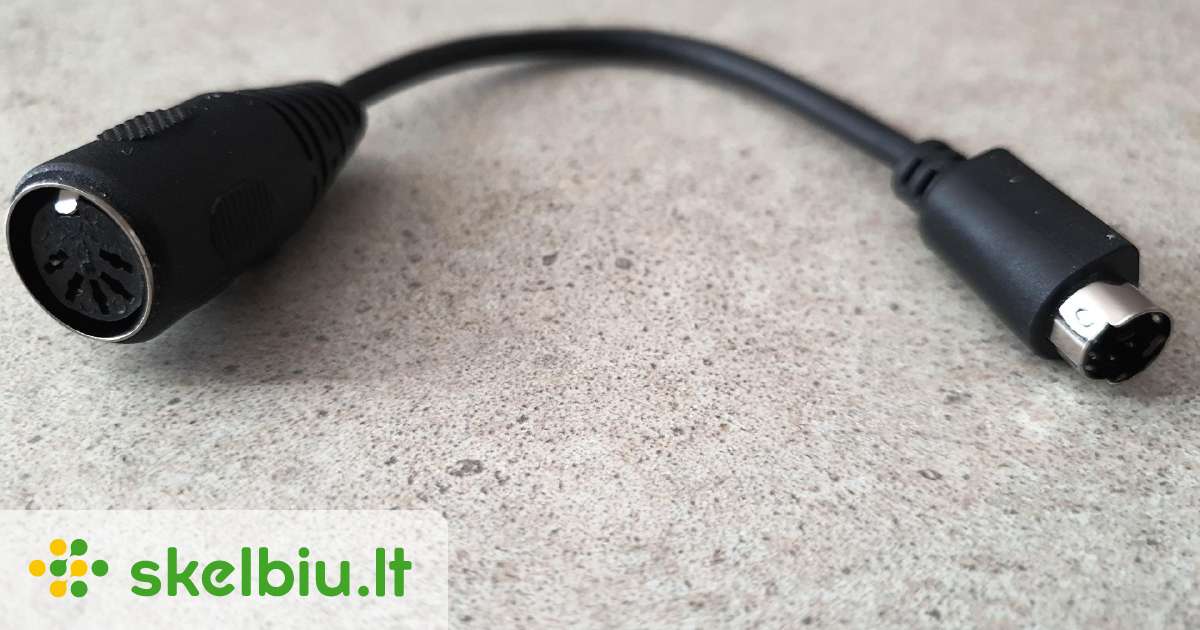 6pin Mini-din (Ps2) į Din 5pin Keitiklis - Skelbiu.lt