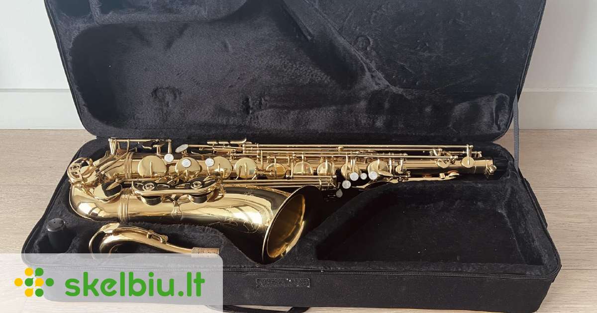 Puikus saksofonas su dėklu ir Yamaha pūstuku - Skelbiu.lt
