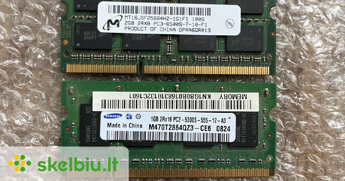 Intel® Pentium® T2390, Ddr2, Ddr3 sodimm - Skelbiu.lt