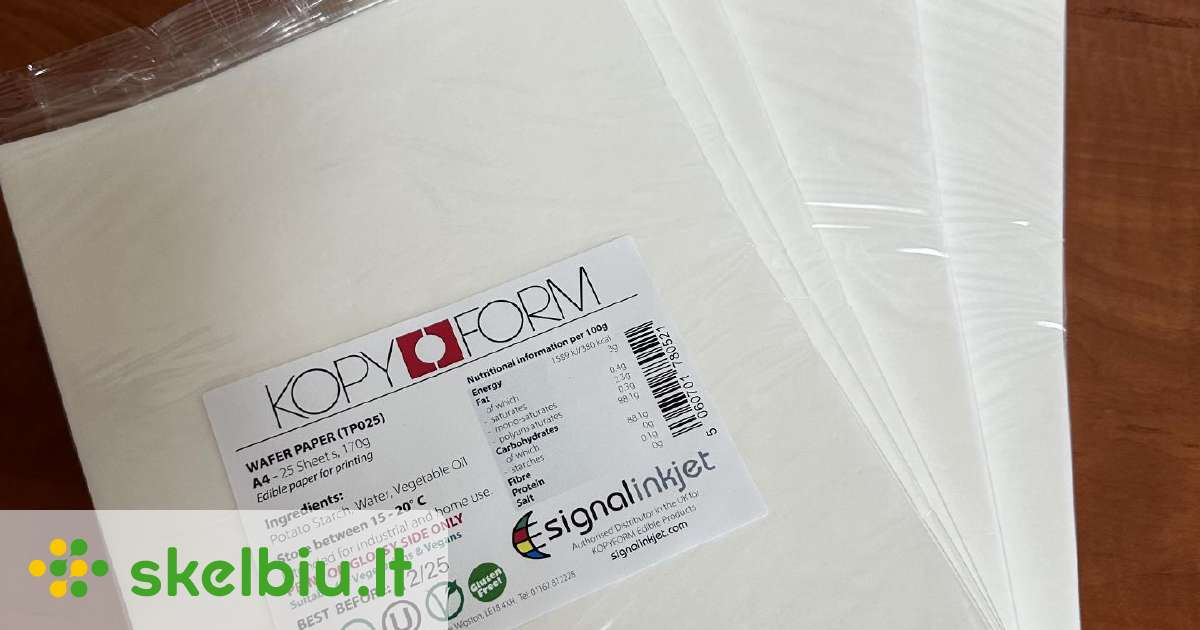 Valgomas popierius ir paveikslėliai - Skelbiu.lt