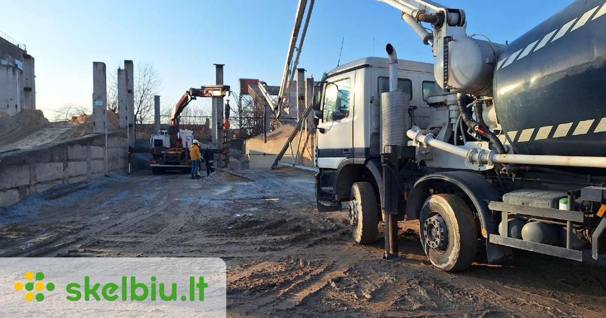 Cfa polių gręžimas +betono siurblio nuoma +betono - Skelbiu.lt