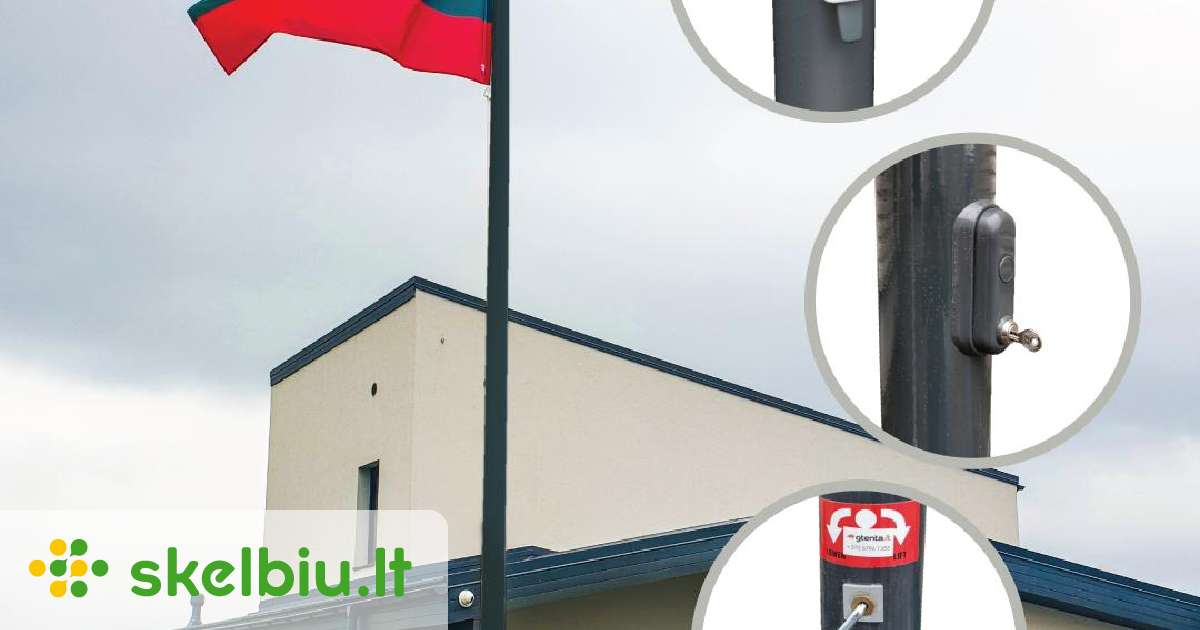 Stiklo pluošto vėliavų stiebai 5-12 metrų aukščio - Skelbiu.lt