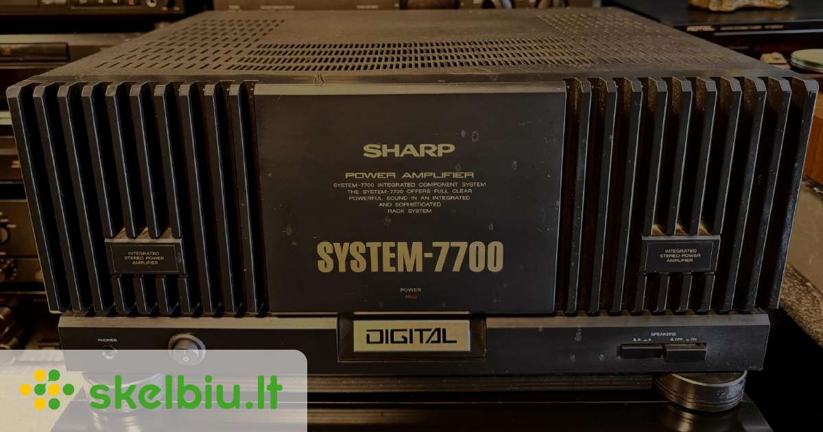 Sharp sm-7700 mk2 / stiprintuvai - Skelbiu.lt