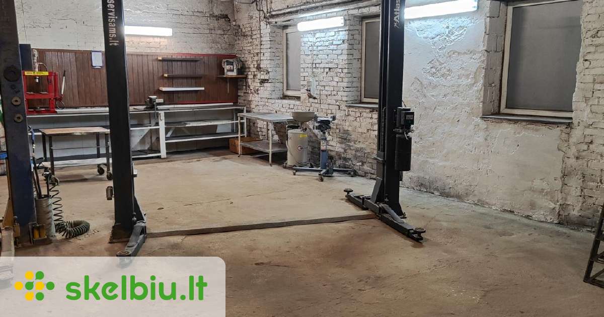 Nuoma! Drąseikiuose! Darbo vieta auto remontui! - Skelbiu.lt