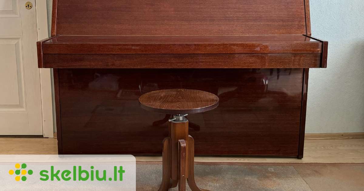 Puikiai išlaikytas pianinas Riga su kėde - Skelbiu.lt