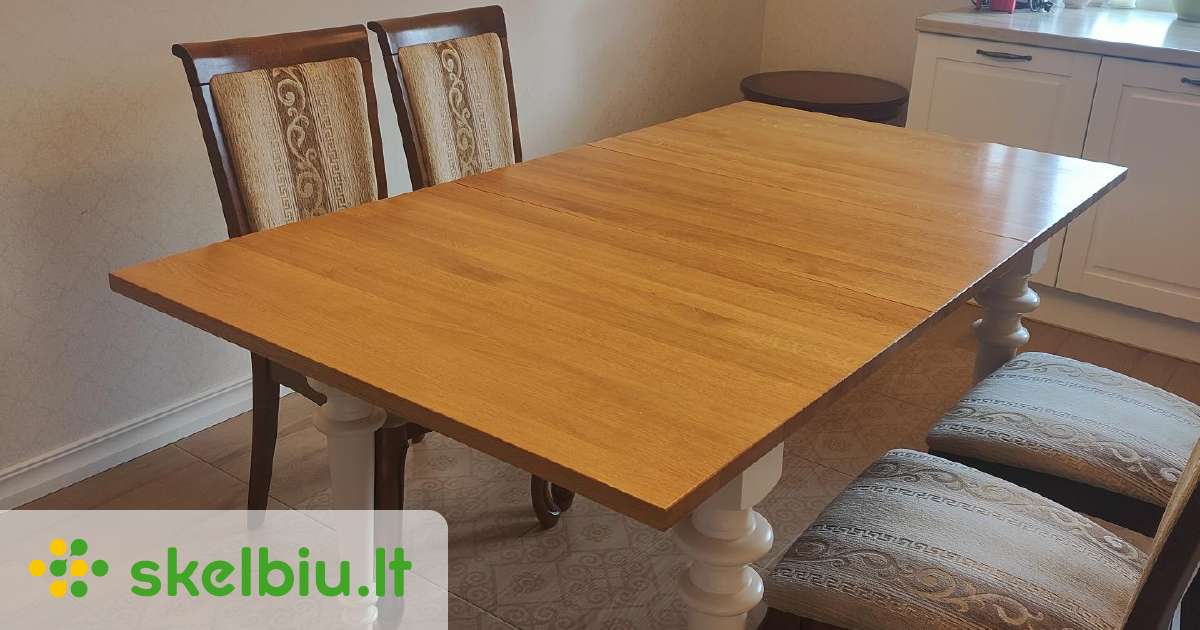 Ąžuolinis stalas Tch - Skelbiu.lt
