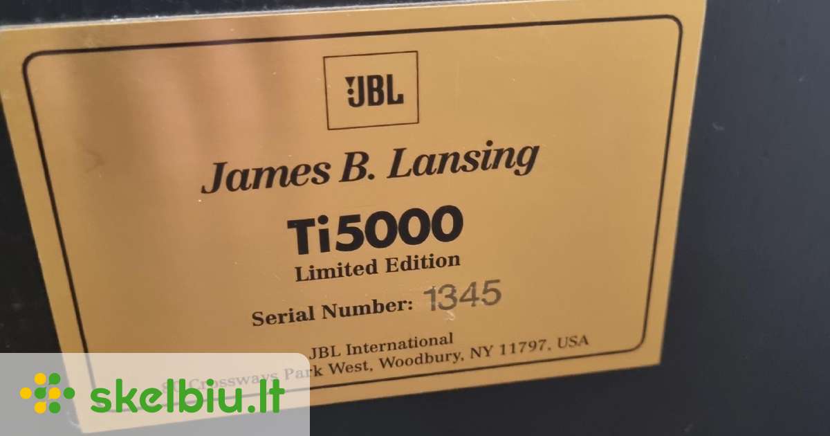 Jbl Ti5000 Limited Edition - Skelbiu.lt