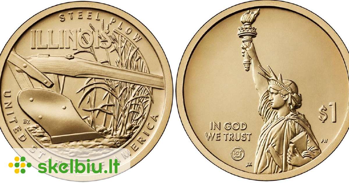 JAV 1 Doleris, 2024 Inovacijos, Plieninis Plūgas - Skelbiu.lt