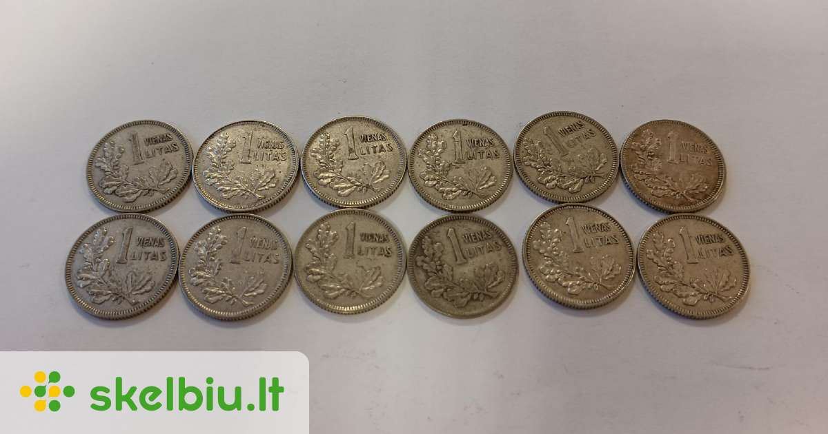 Sidabrines 1lt monetos - Skelbiu.lt