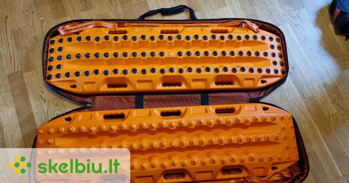 Trapai: Maxtrax Xtreme + Maxtrax Mk2 + dėklas - Skelbiu.lt