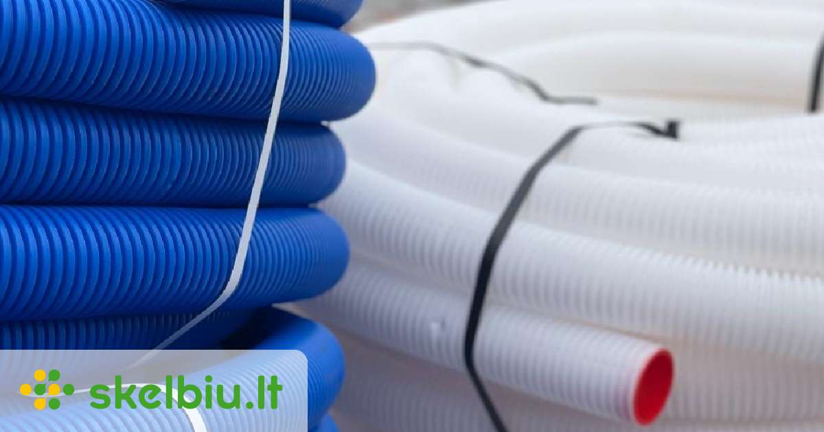 Ortakis plastikinis, lankstus 75mm mėlynas/baltas - Skelbiu.lt