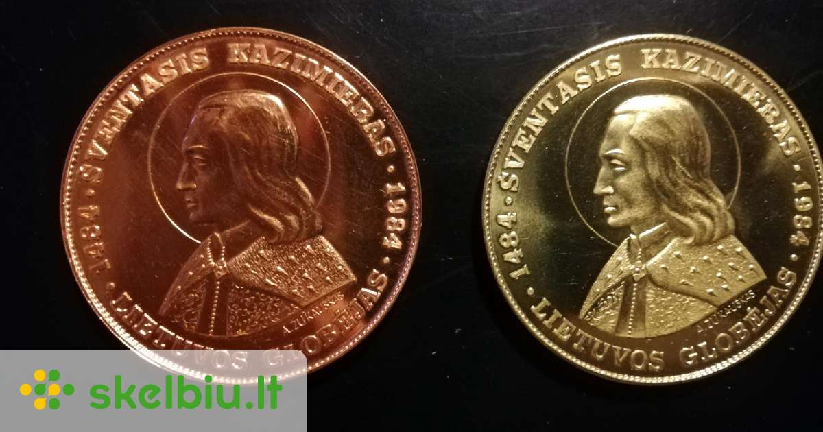 Medalis šv. Kazimieras Lietuvos globėjas 1984-1984 - Skelbiu.lt