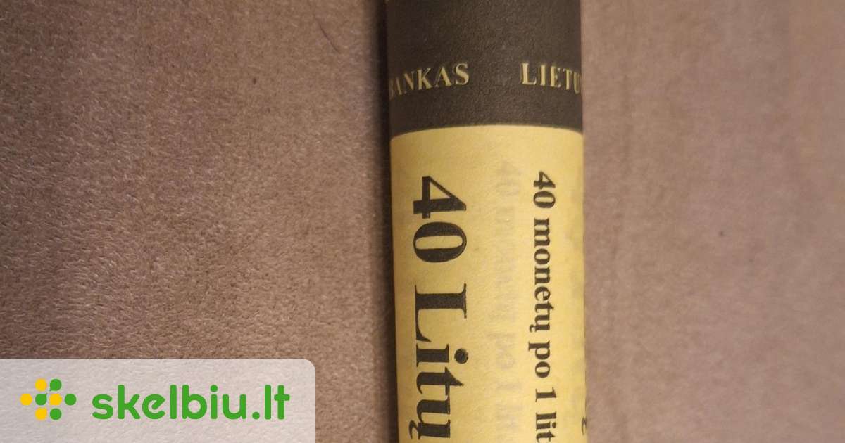1 lito jubiliejinės monetos unc - Skelbiu.lt