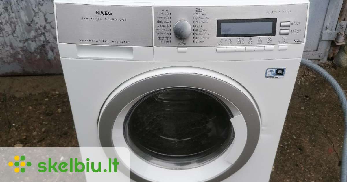 Skalbimo mašina su džiovykle Aeg 9/6kg. - Skelbiu.lt