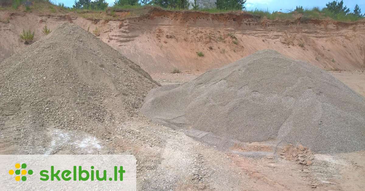 Gamtinis žvyras, smėlis ir kt., technikos nuoma - Skelbiu.lt
