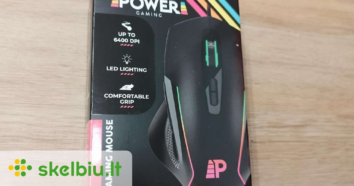 Power Gaming Recon Chell Wired Gaming Mouse pelė - Skelbiu.lt