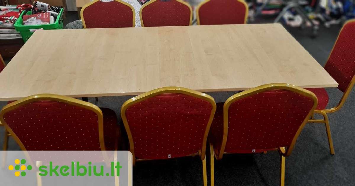 Banketinės kėdės, stalai Lovos, Naudoti - Skelbiu.lt