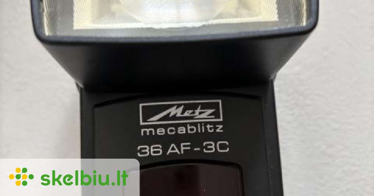 Metz Mecablitz 36 Af-3c blykste - Skelbiu.lt