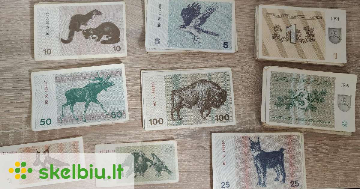 Talonai 1991 be užrašų, įvairūs - Skelbiu.lt