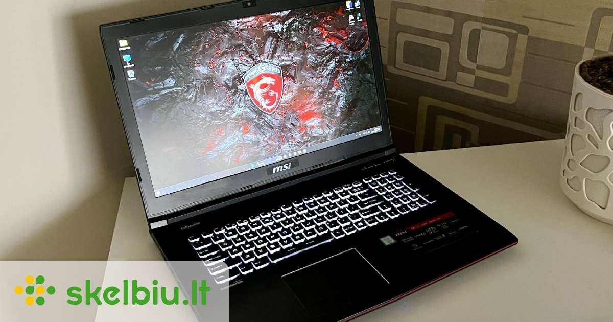 Parduodamas Msi Ge72 su I7, 17.3 ekranu, SSD. - Skelbiu.lt
