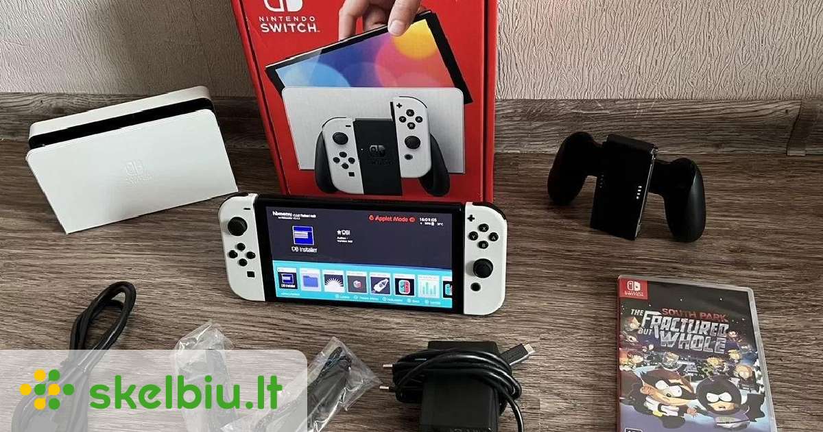Nintendo Switch Oled + 128gb - Skelbiu.lt