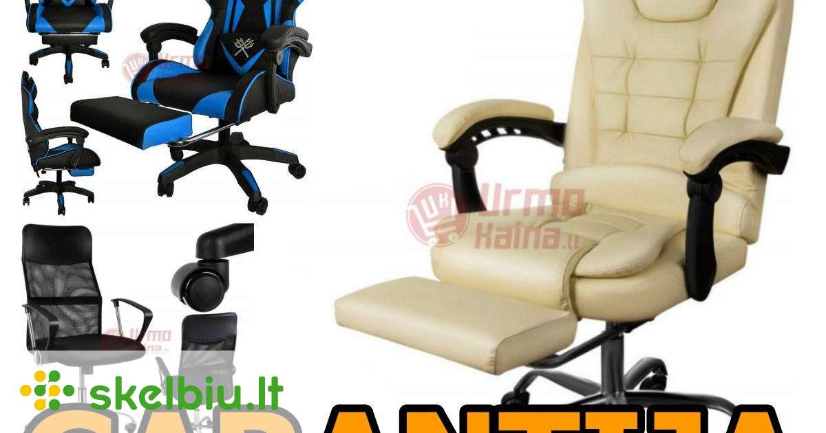 Biuro - ofiso - žaidimų kėdės su Garantija - Skelbiu.lt