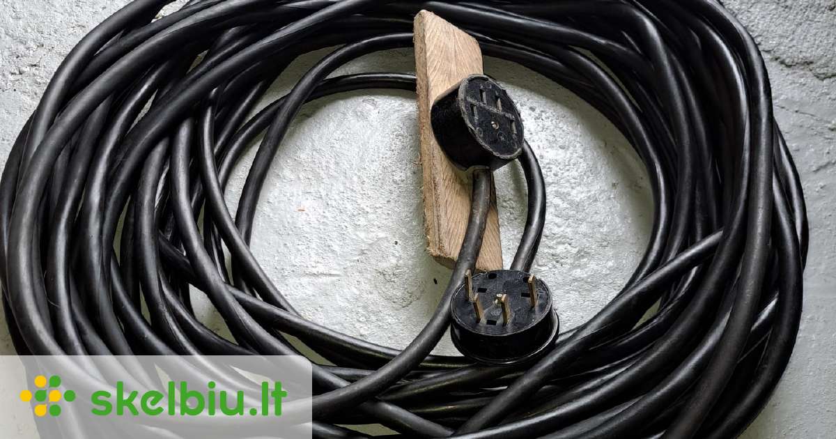 Trifazis varinis kabelis, prailgintuvas 36m. - Skelbiu.lt