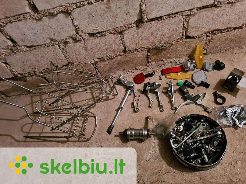 Dviračių dalys vairas, bėgiai, padanga, grandinė - Skelbiu.lt