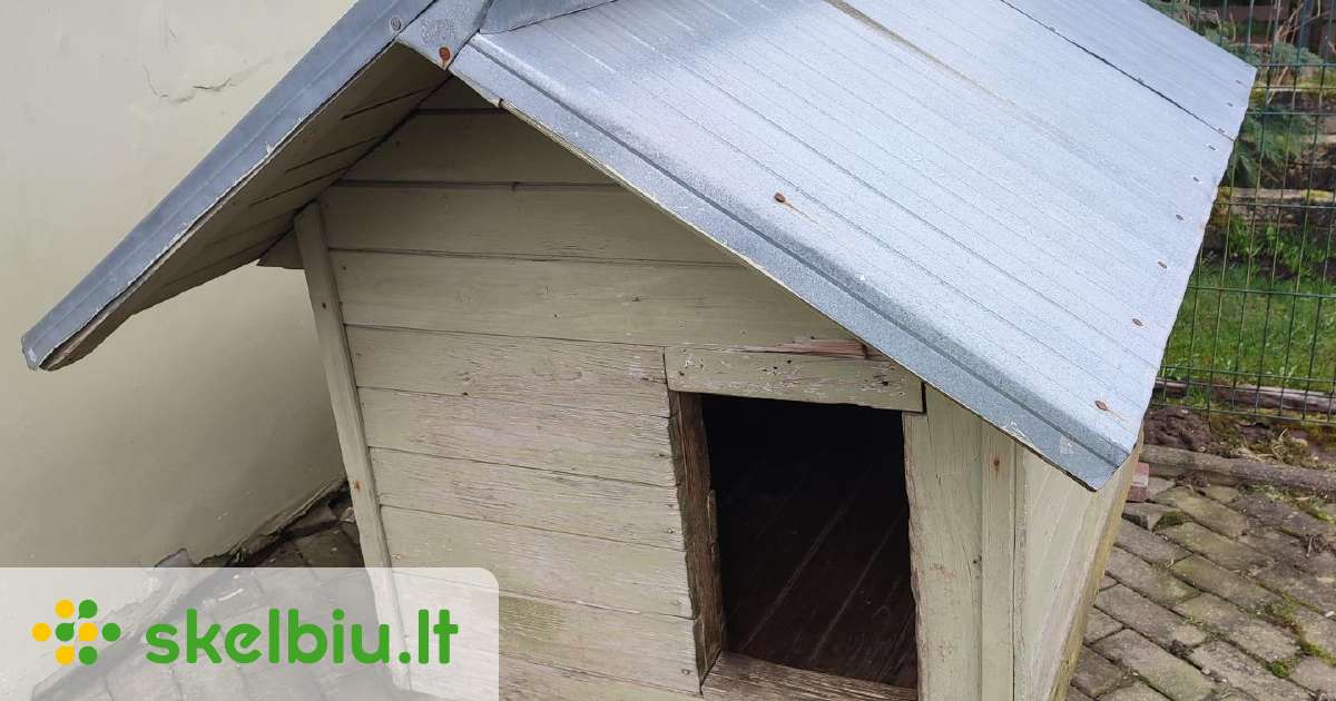 Parduodama naudota šuns būda ir voljeras - Skelbiu.lt
